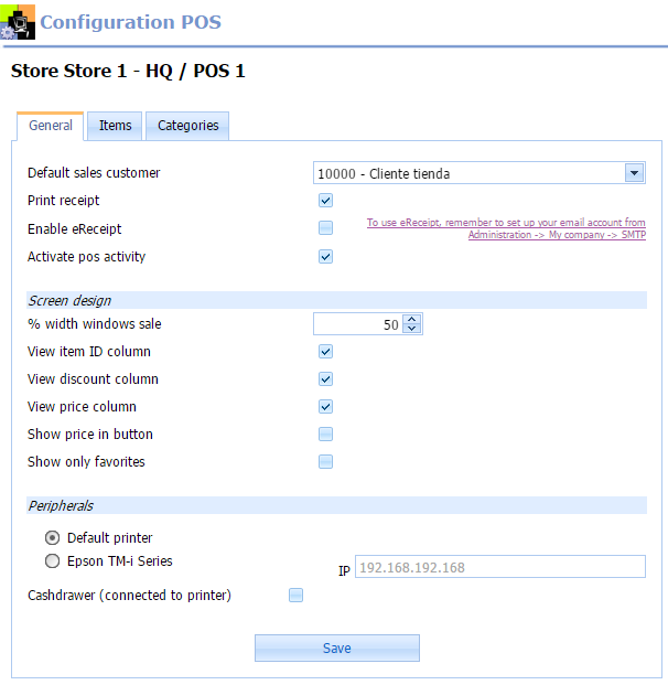 · Print receipt or invoice automatically after every sale.