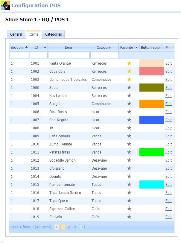 From categories configuration option, you can hide categories or select ...